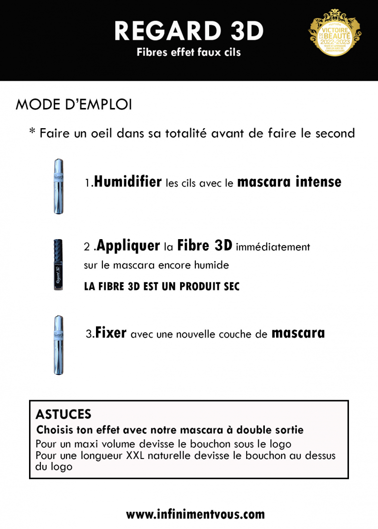 FIBRE REGARD 3D + MASCARA INTENSE (Offert) - INFINIMENT VOUS Make-Up France
